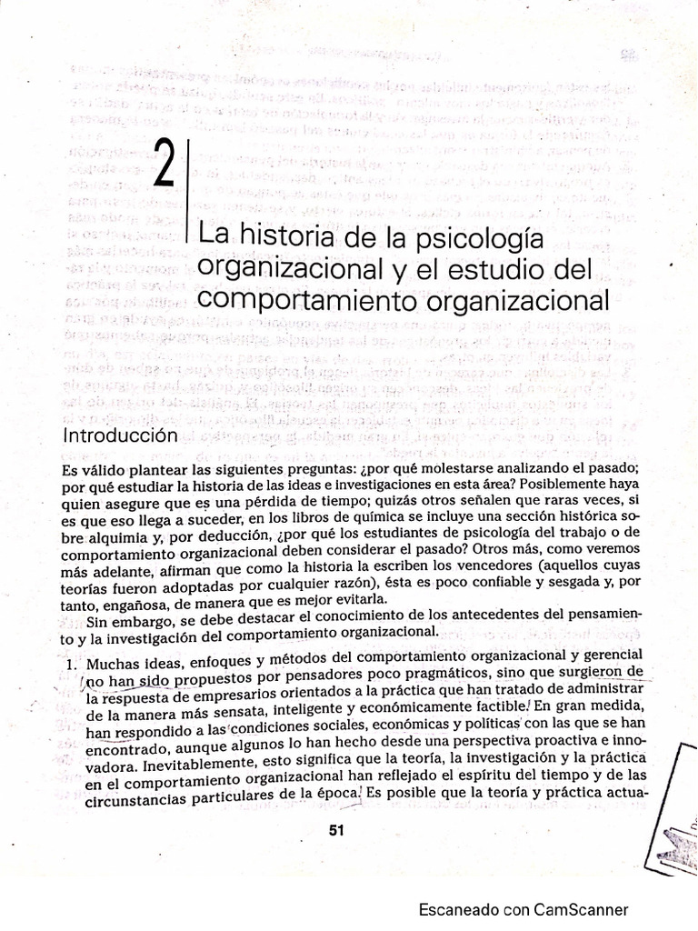 Furnham 51-94 La Historia de La Psicologia Organzacional y El Estudio ...
