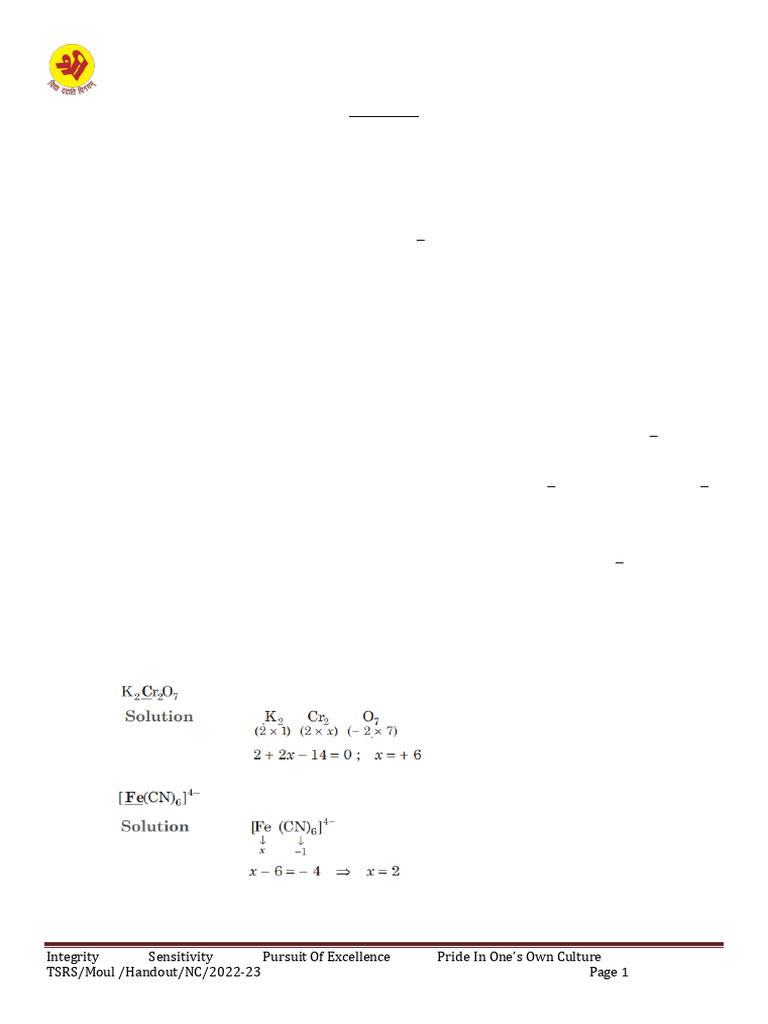Redox Reactions | PDF