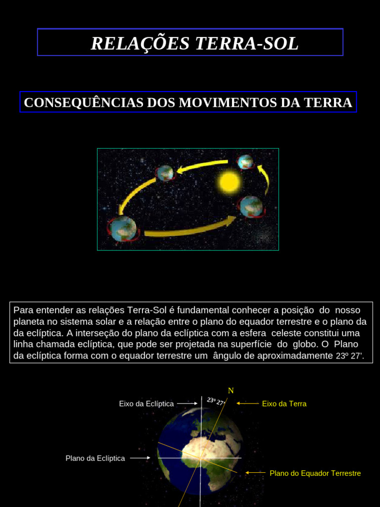 4a Aula - Os Movimentos Da Terra | PDF