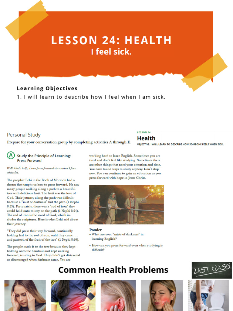 English Connect 1 - Lesson 24 | PDF | Self-Improvement