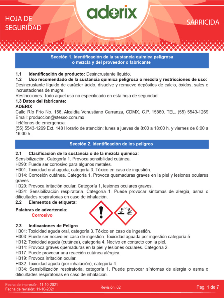 HDS Sarricida | PDF