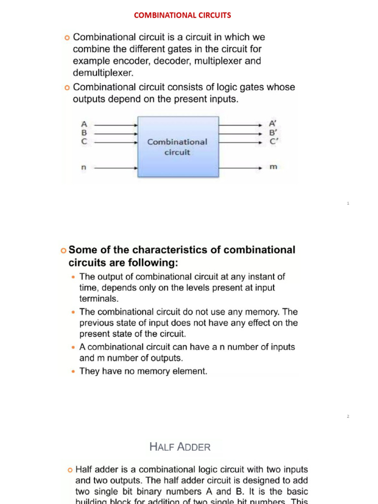 Combination Al Circuits | PDF