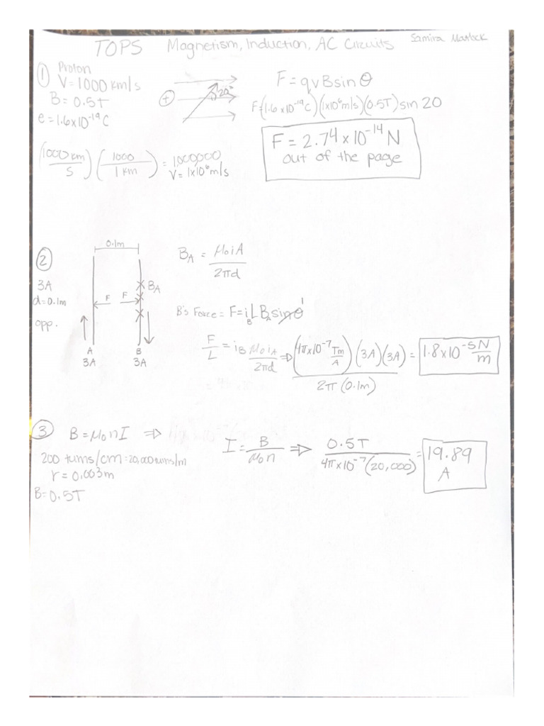 Magnetism, Induction, AC Circuits | PDF Magnetism, Induction, AC Circuits | PDF