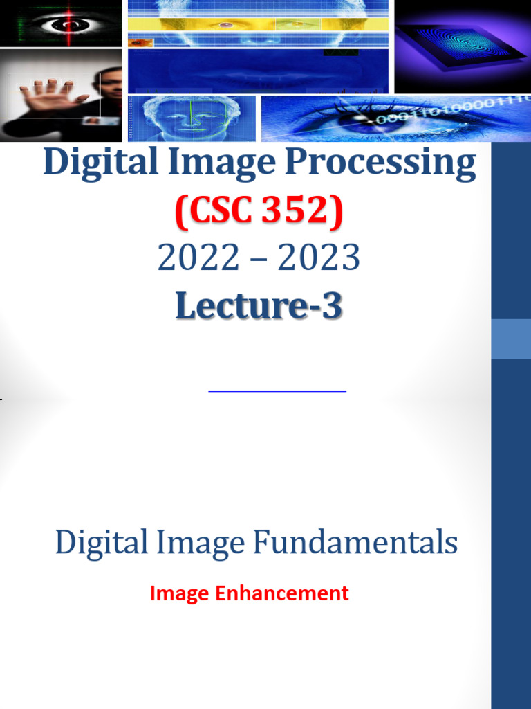 Lec 3 Image Processing Pdf