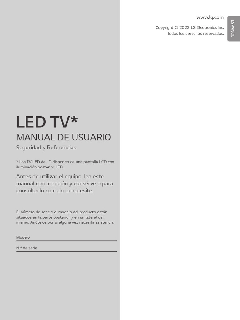 Manual Tele LG | PDF