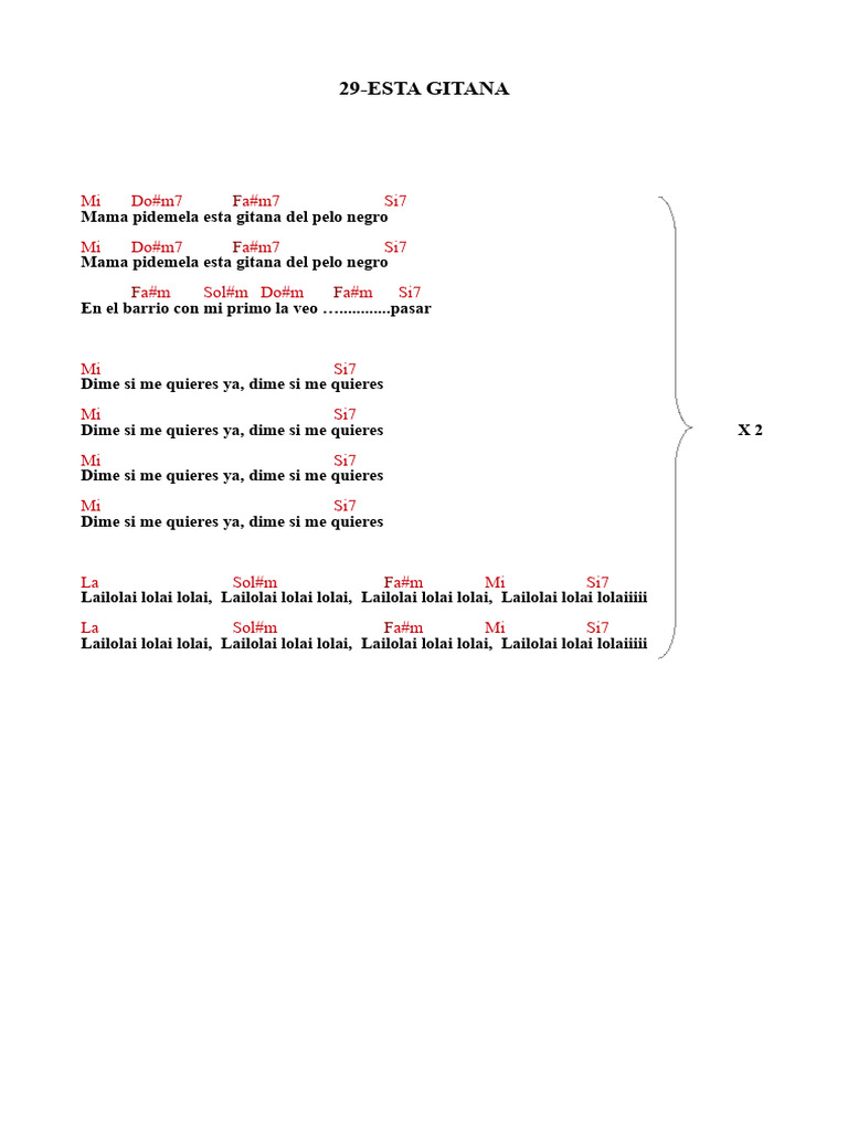 29-Esta gitana | PDF