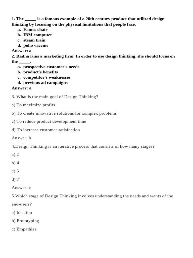 Design Thinking Worksheet 1 | PDF | Design Thinking | Art