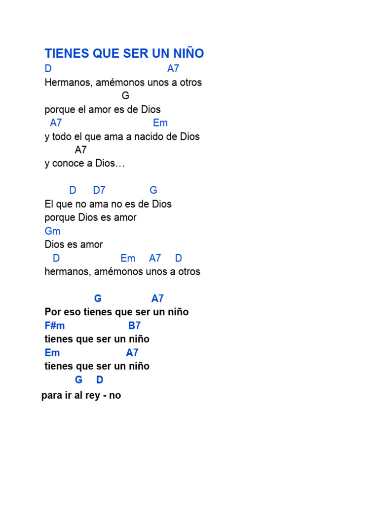 Tienes Que Ser Un Niño | PDF