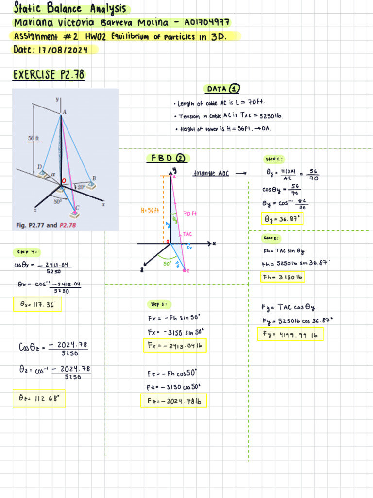 A01704977 SVictoriaBarrera HW02 | PDF | Physics | Mechanics