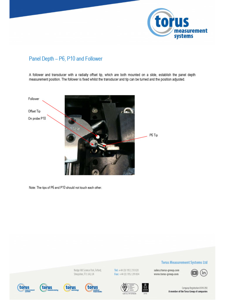 Panel Depth - P6, P10 and Follower | PDF