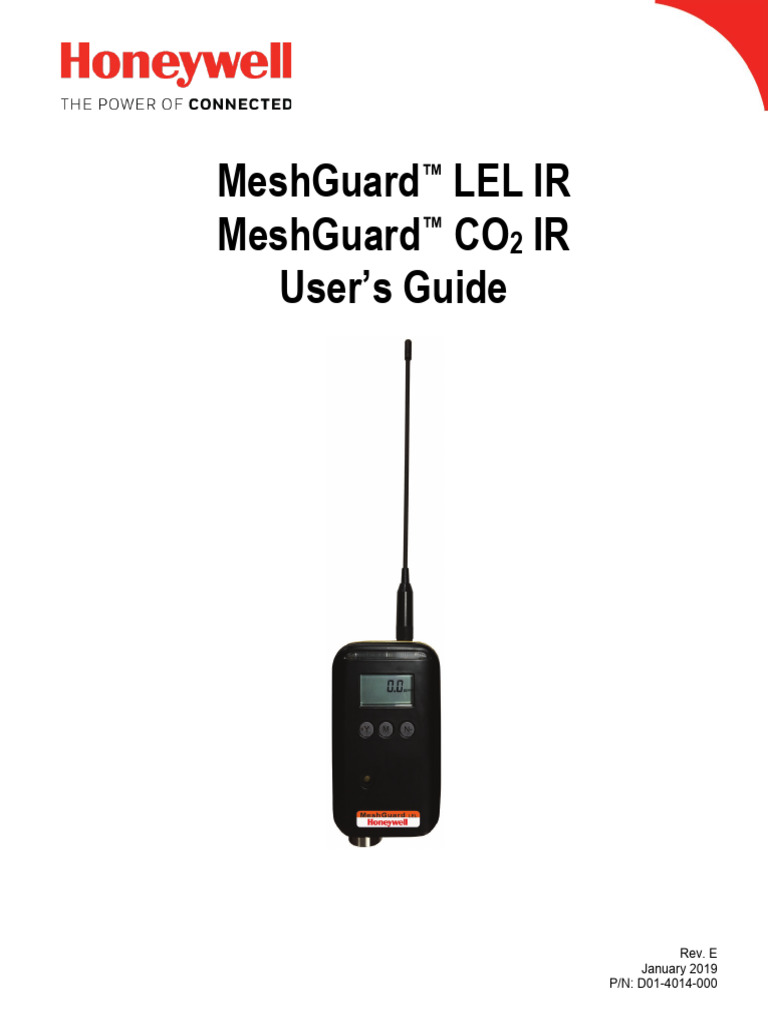 MeshGuard LEL CO2 IR Manual Rev20C | PDF