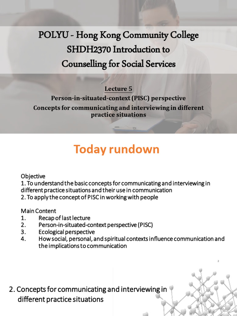 ICSS L05 Concepts For Communicating and Interviewing in Different ...