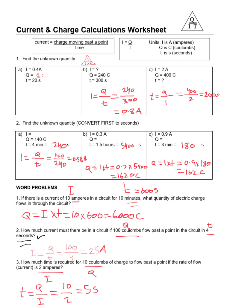 Current & Charge | PDF