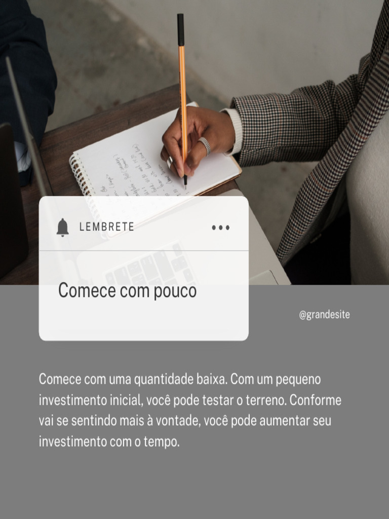 Comece Com Pouco | PDF