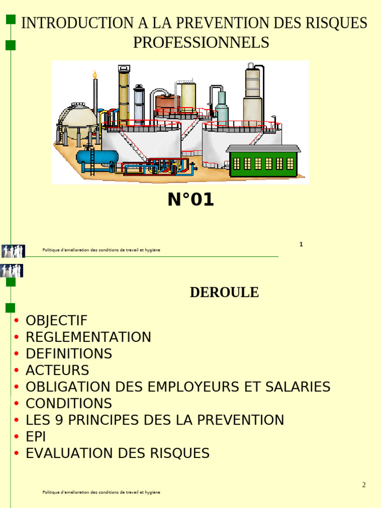 INTRODUCTION A LA PREVENTION DES RISQUES PROFESSIONNELS | PDF
