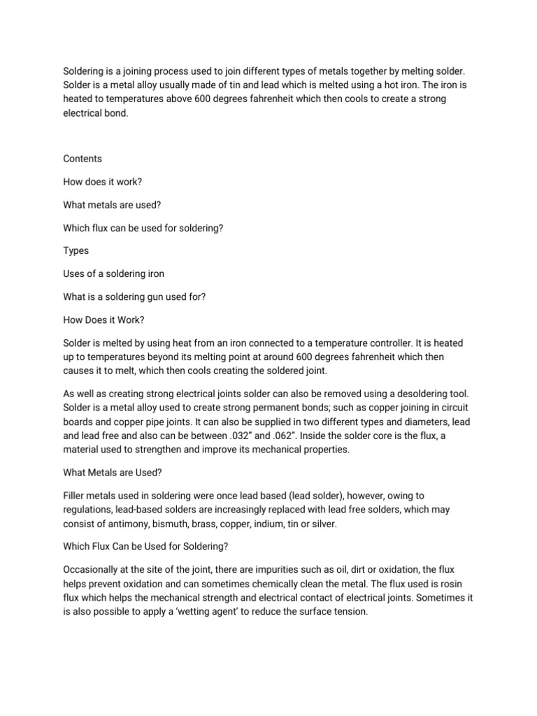 Soldering Concepts Pdf