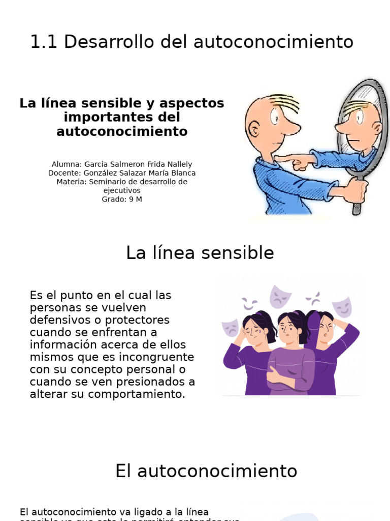 Exposicion, Linea Sensible y Autoconocimiento | PDF