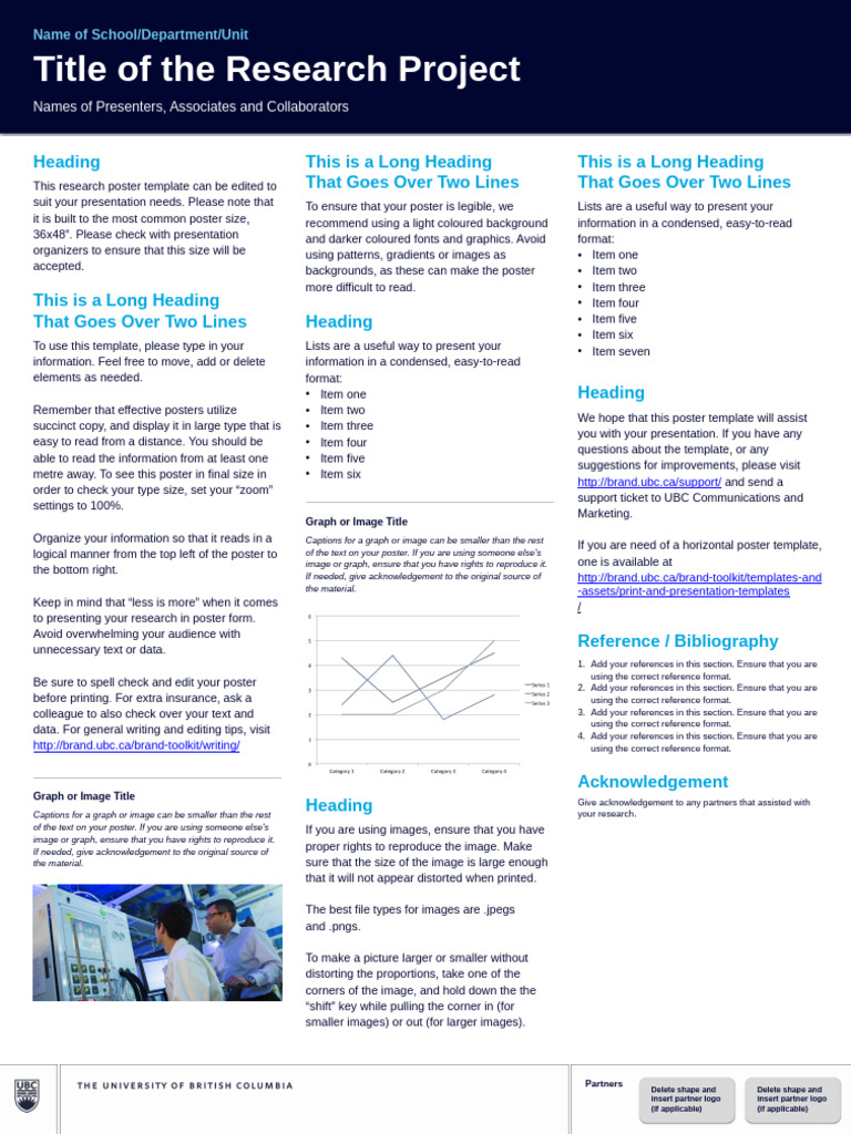 UBC Vertical Research Poster Template | PDF | Computing | Graphic Design