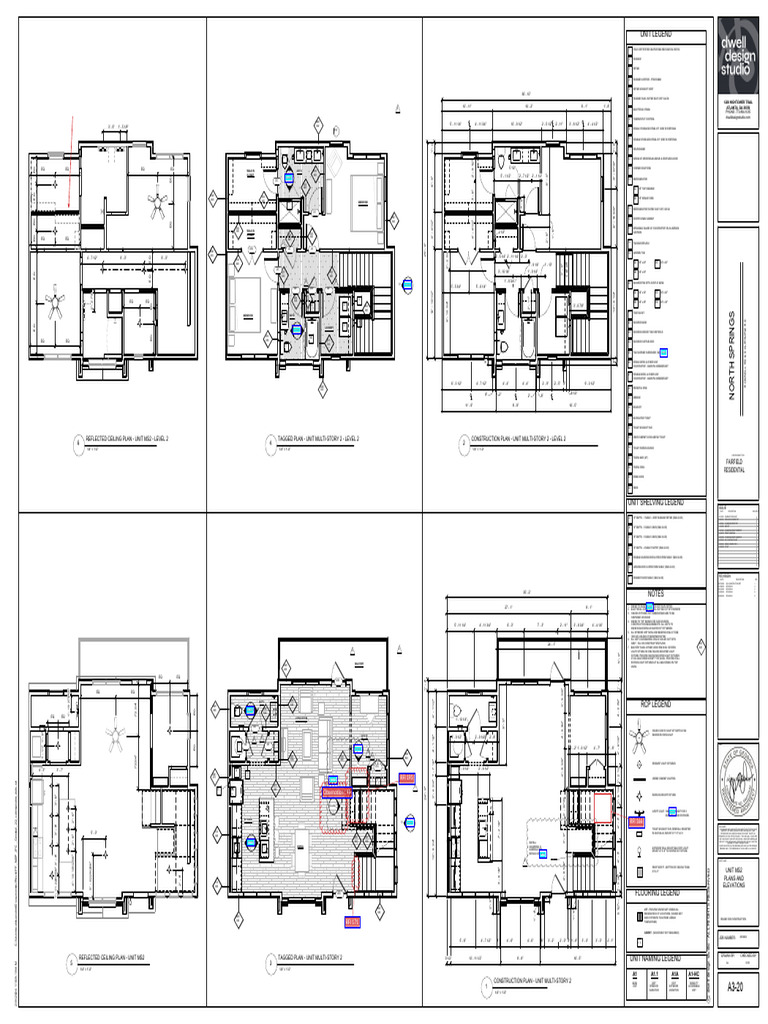 A3-20 - UNIT MS2 PLANS AND ELEVATIONS Rev.7 Markup | PDF