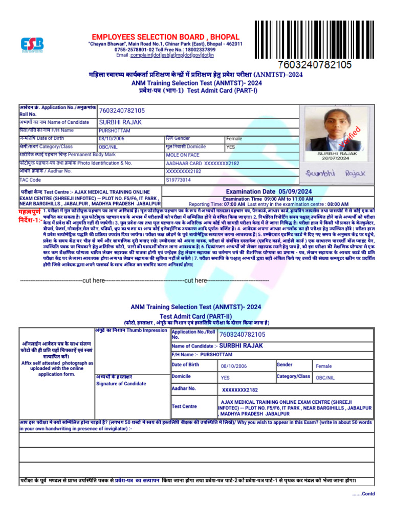 Employees Selection Board | PDF