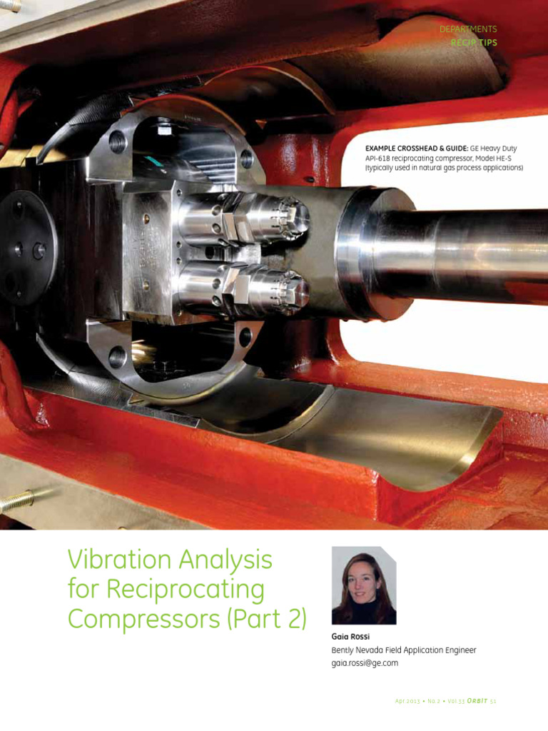 Vibration analysis for Reciprocating Compressor | PDF