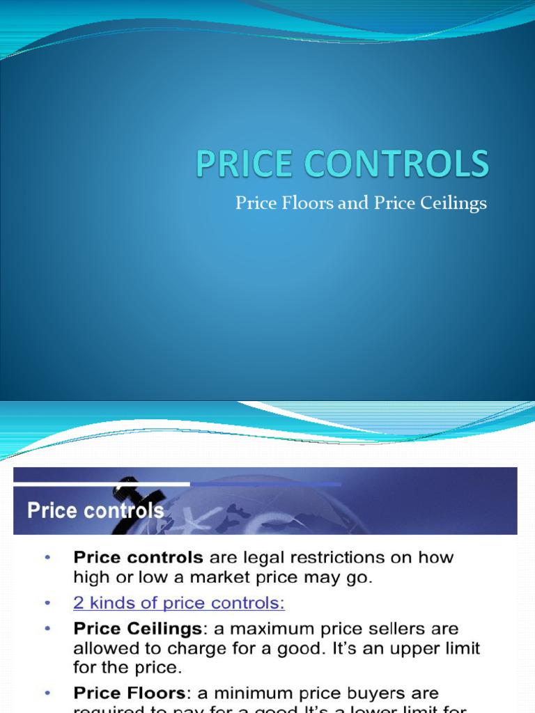 Price Floors and Price Ceilings | PDF