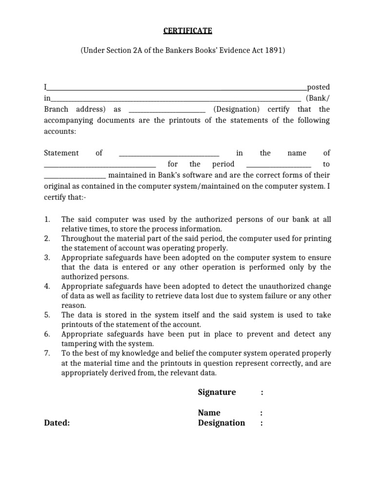 2A Certificate Updated | PDF