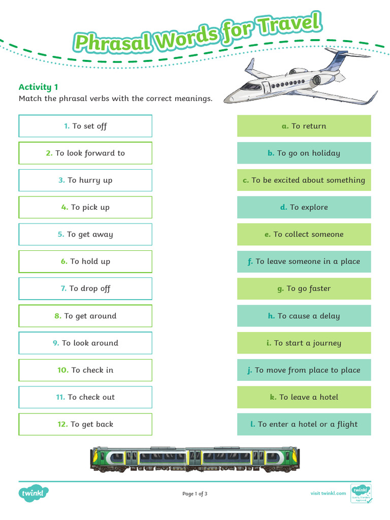 phrasal-verbs-for-travel-worksheet_ver_1 | PDF