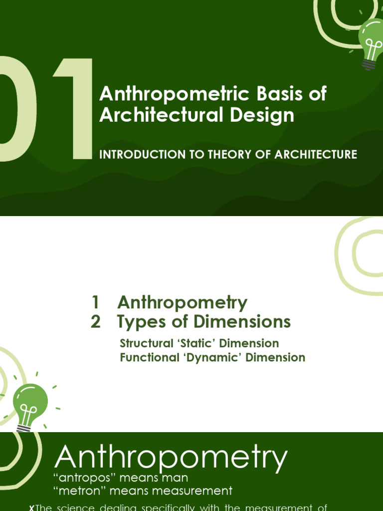 Anthropometric Basis of Architectural Design: Introduction To Theory of ...