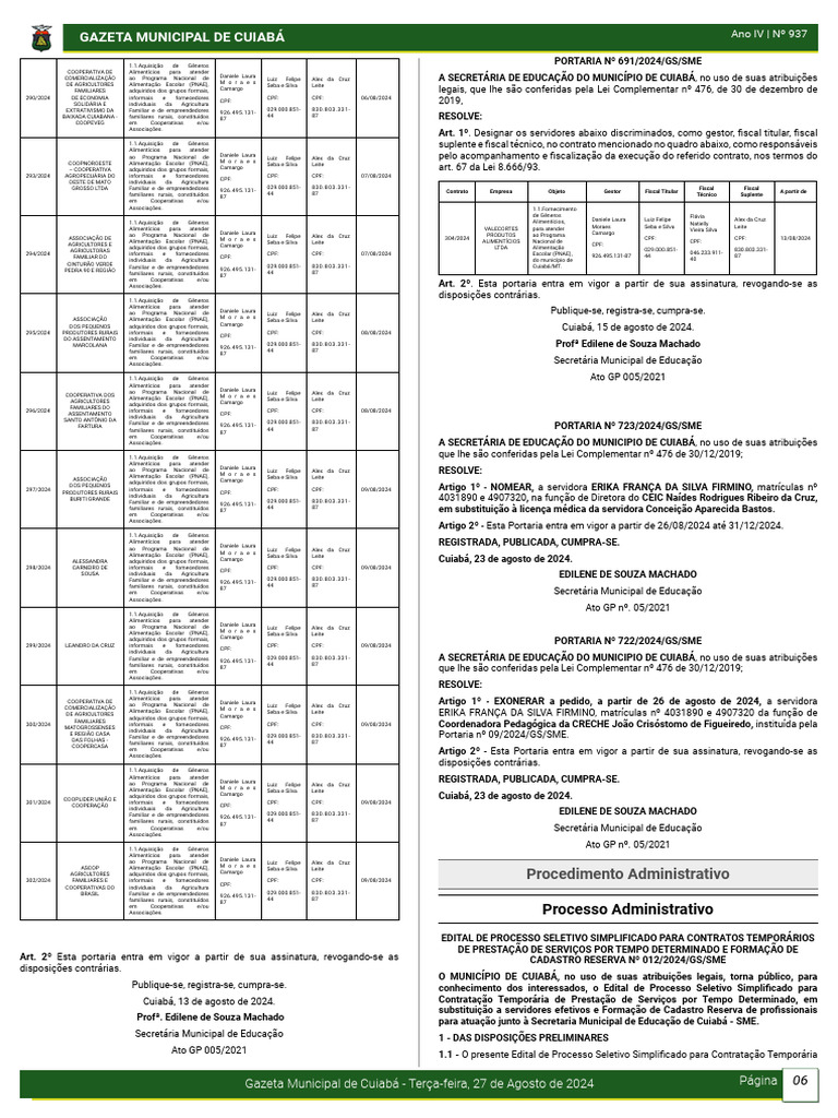 Processo Seletivo Sme 2025 | PDF