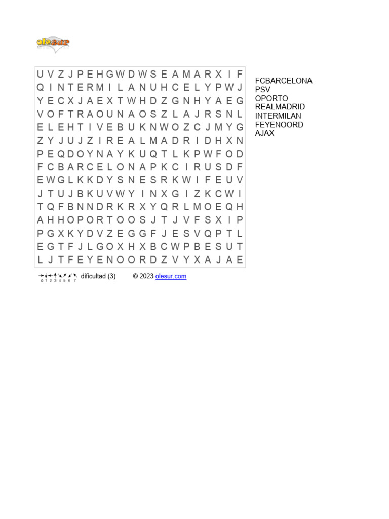 sopa-de-letras-603 | PDF