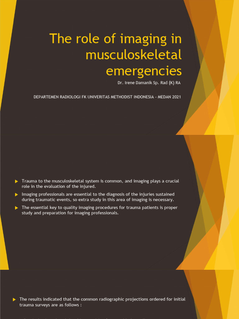 Emergency imaging of musculoskeletal | PDF
