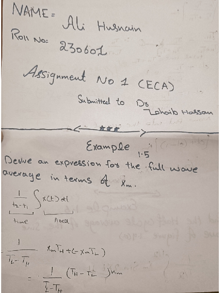 Assignment No 1 Eca | PDF