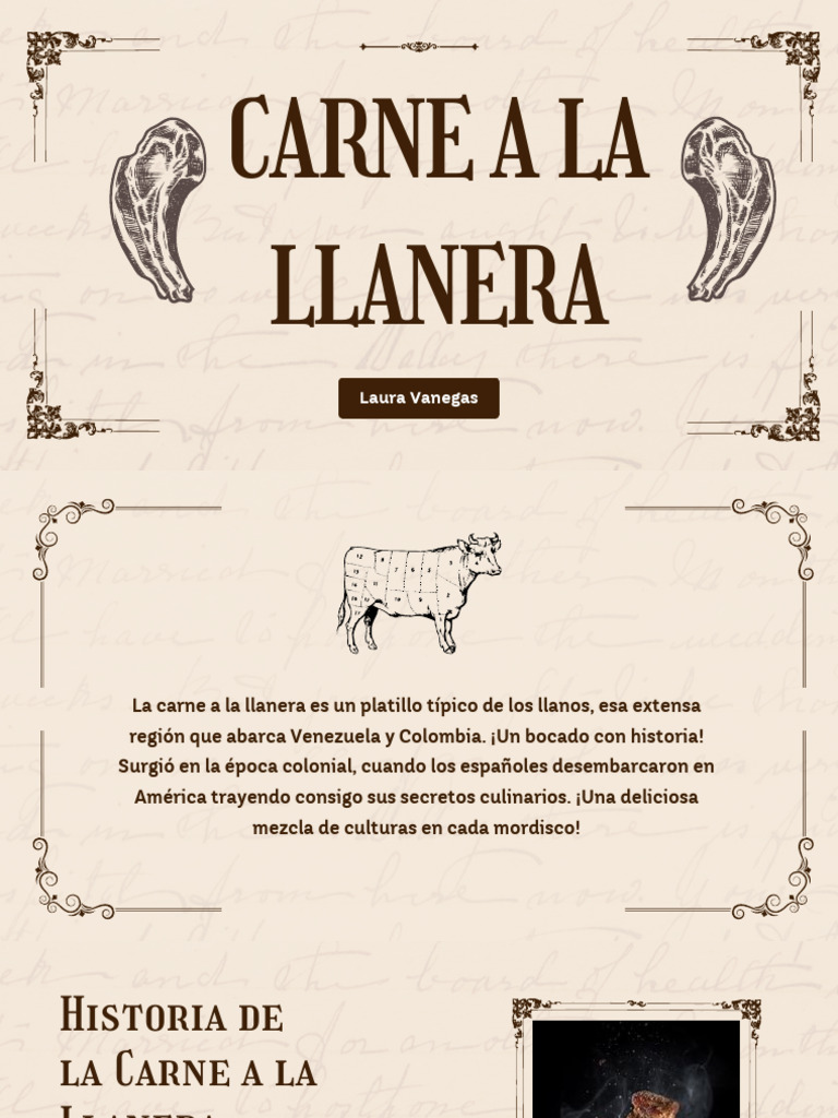 Historia de la Carne a la Llanera | PDF
