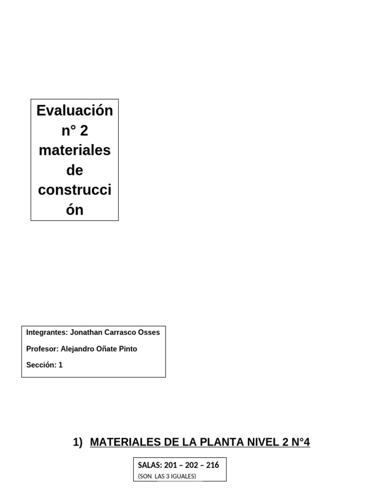 EV2 Materiales de Construccion | PDF