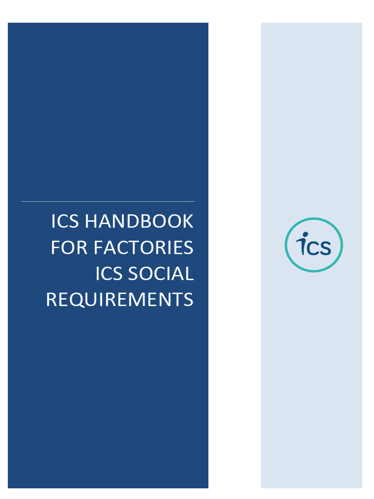 ICS Social Handbook For Factory | PDF | Employment | Audit