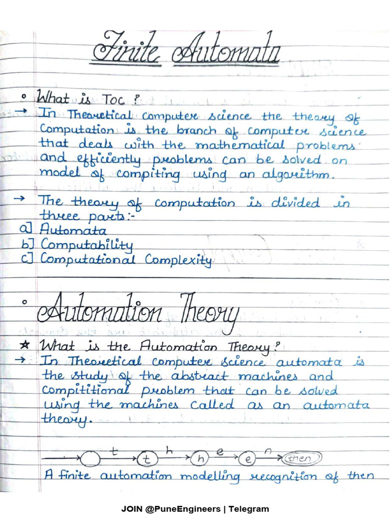 TOC U1 - Handwritten | PDF | Business