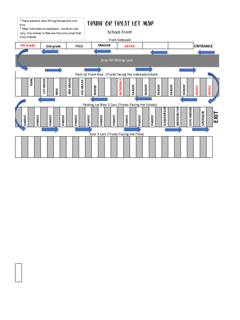 Trunk or Treat Map | PDF