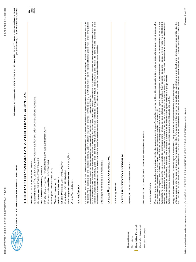 Ecli:pt:trp:2024:3717 20 0T8PRT A P1 75 | PDF