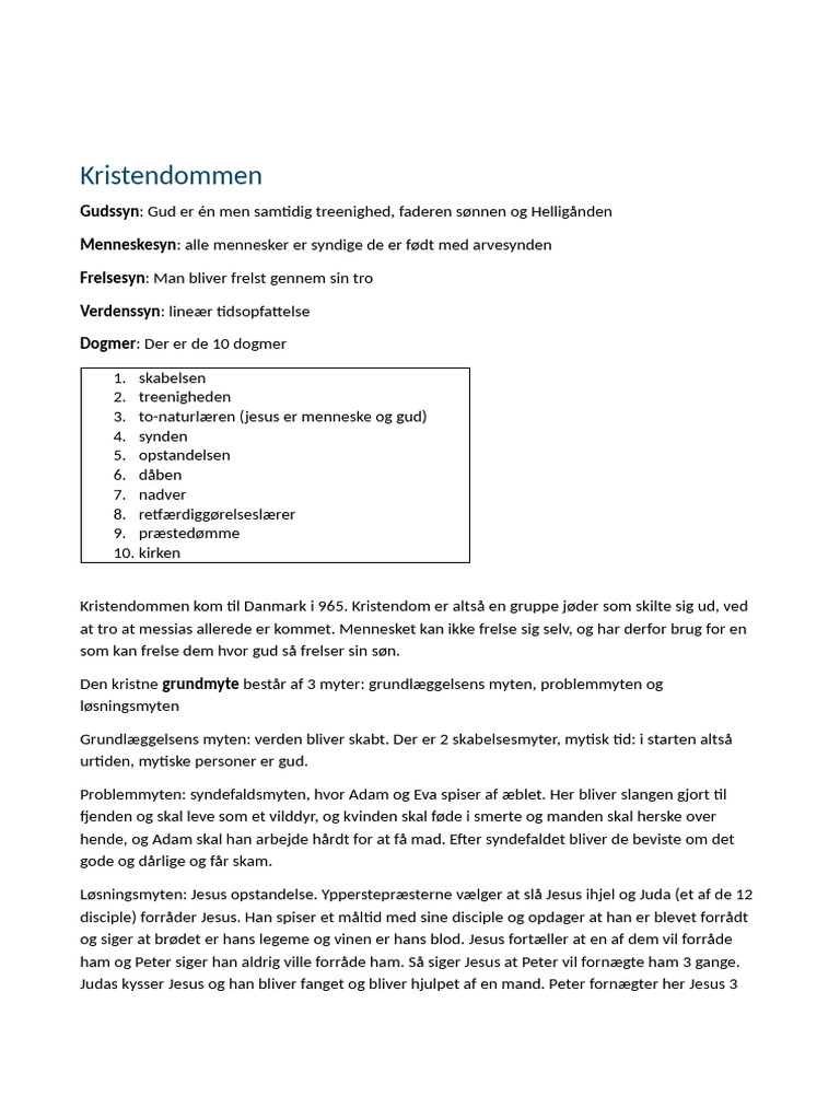 Kristendommen | PDF