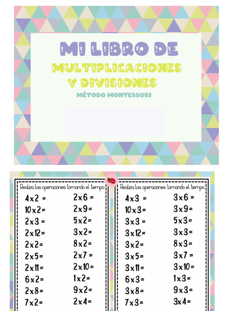 Libro de Matematicas y Divisiones Montesori | PDF