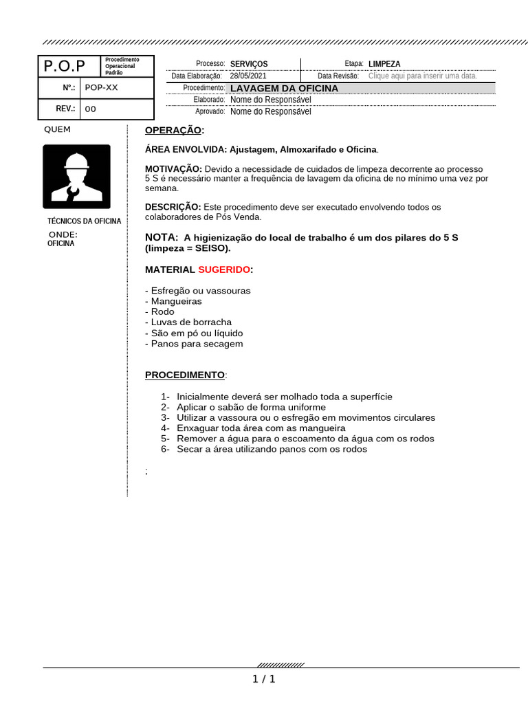 POP_Procedimento_Operacional_Padrão | PDF
