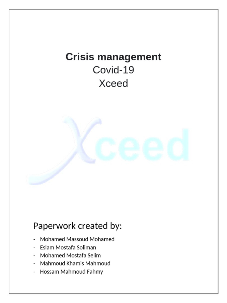 Crisis Management Paper Study | PDF | Crisis Management | Career & Growth