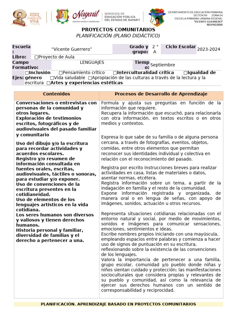 Proyecto - Septiembre - Conozcámonos Mejor para Hacer Equipo | PDF ...