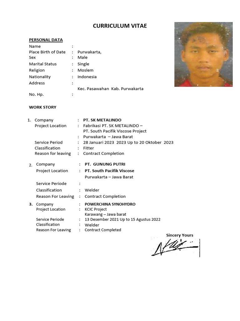 CV M Naufal Fauzan Welder - Compressed | PDF