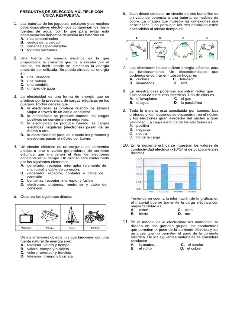 Evaluacion Tipo Icfes 6 | PDF