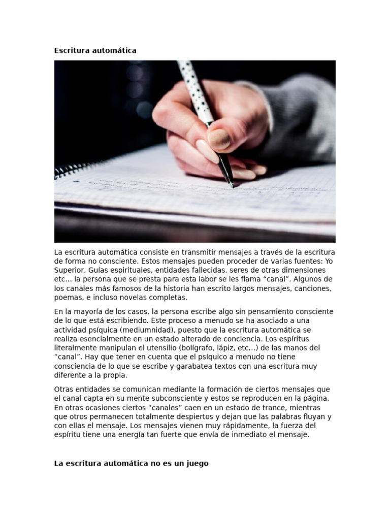 Escritura Automática Pdf