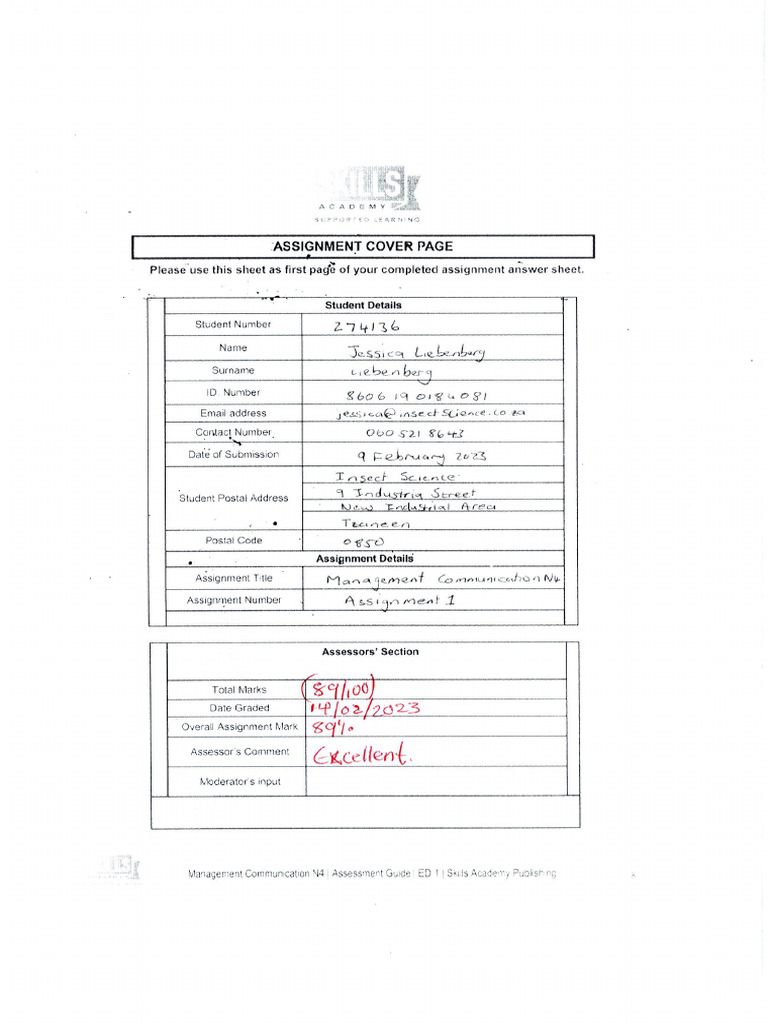 Assignement 1 MARKED | PDF