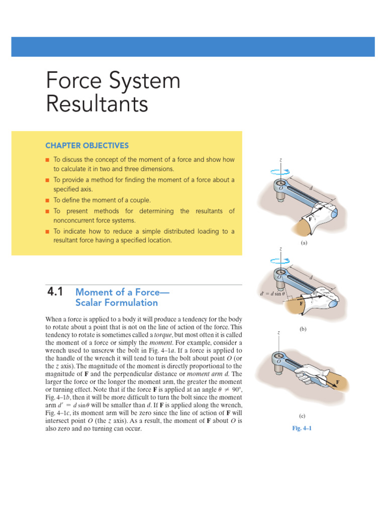 c 03 Force System Result Ants | PDF
