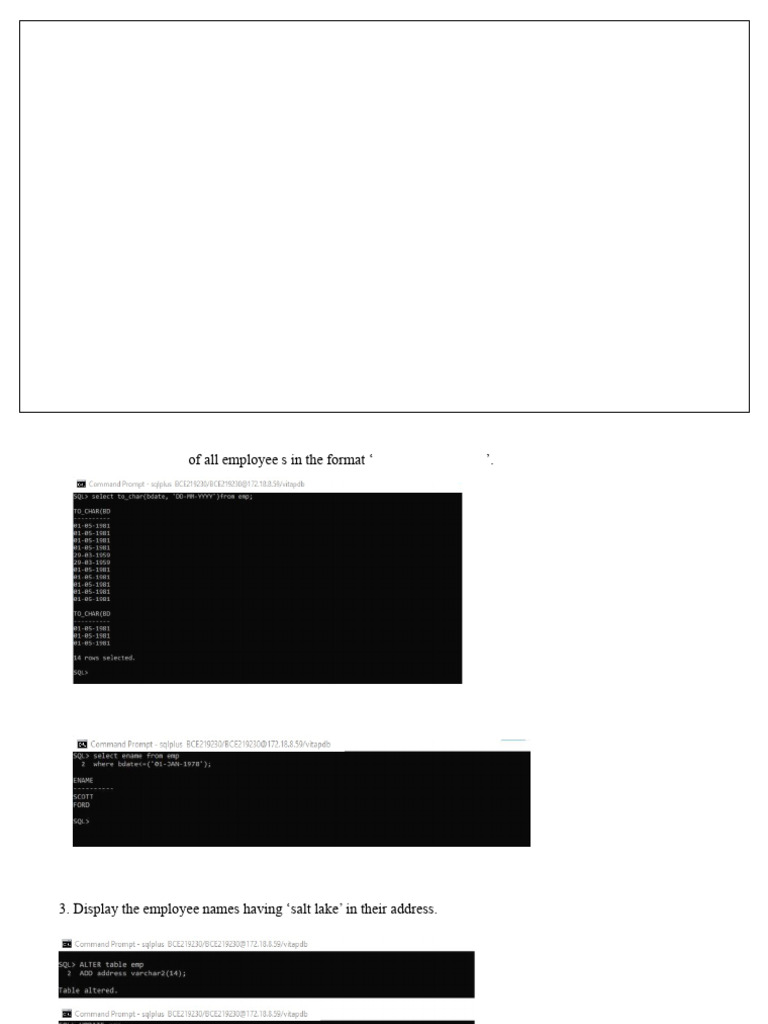 21bce9230-Assignment-4 DBMS Lab | PDF | Computers